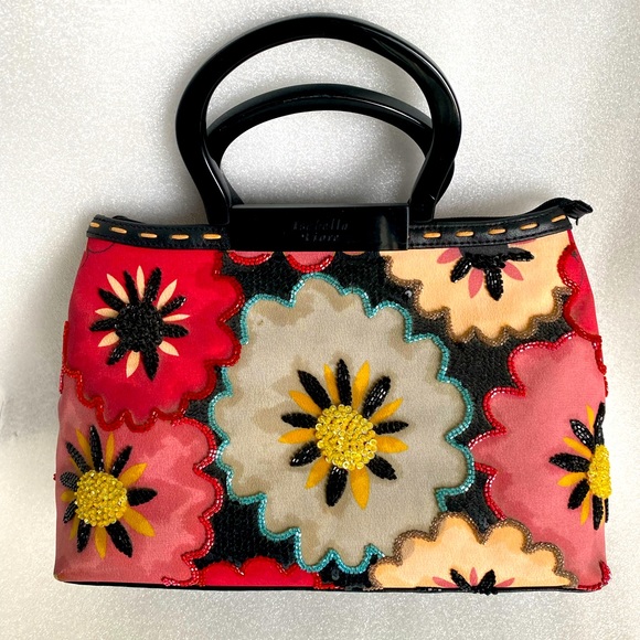 Isabella Fiore | Bags | Vintage Isabella Fiore Multi Color Beaded ...